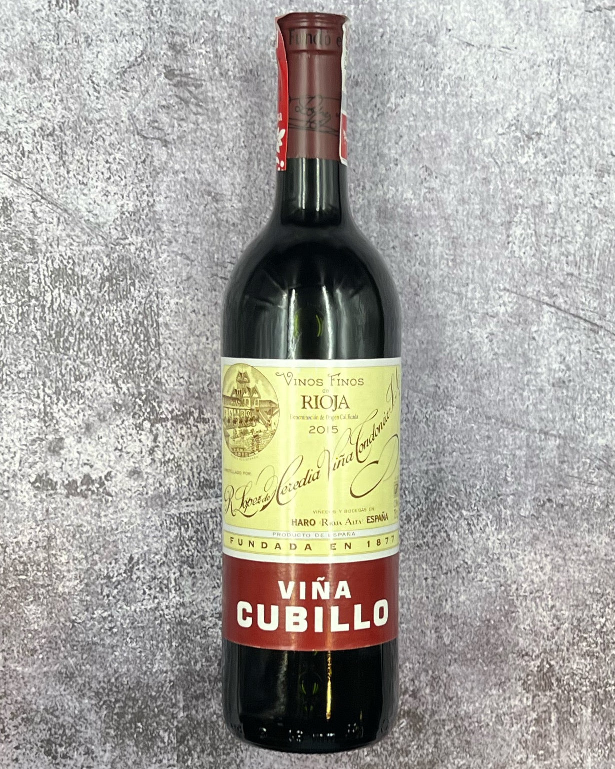 2015 R. Lopez de Heredia Vina Cubillo Crianza