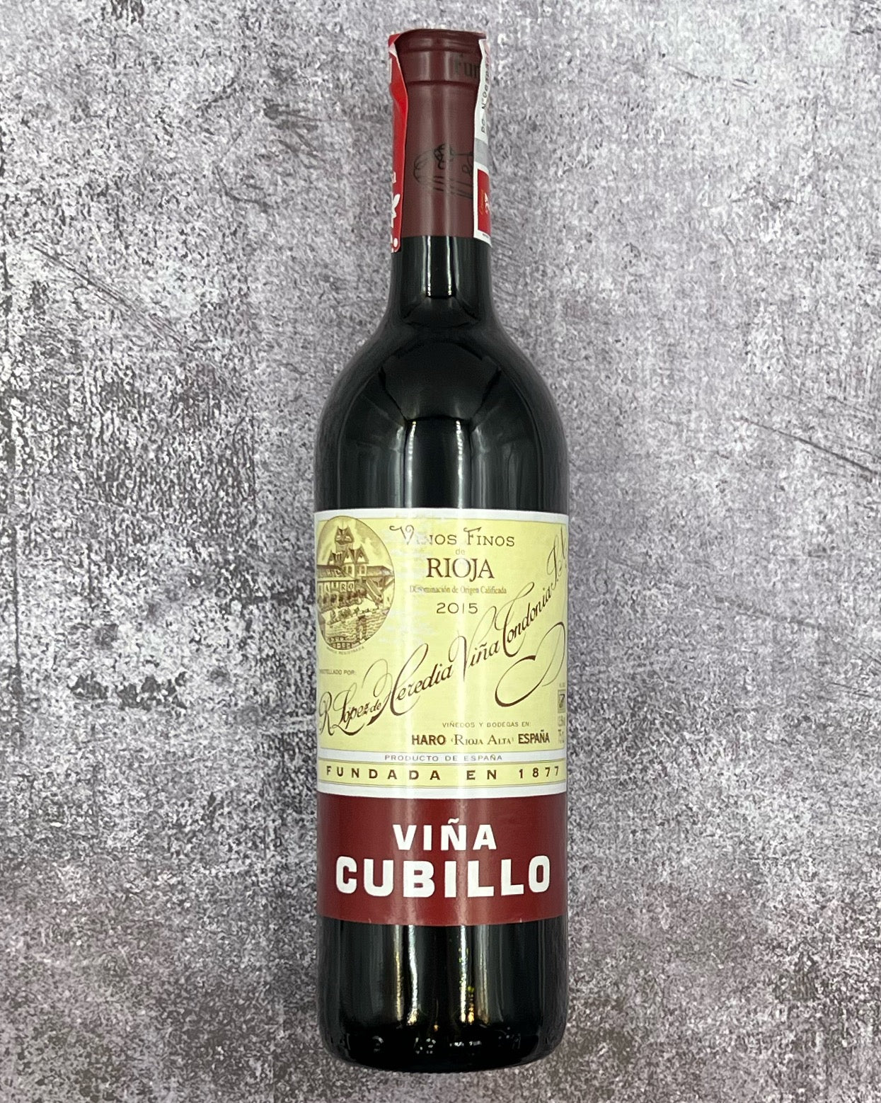 2015 R. Lopez de Heredia Vina Cubillo Crianza